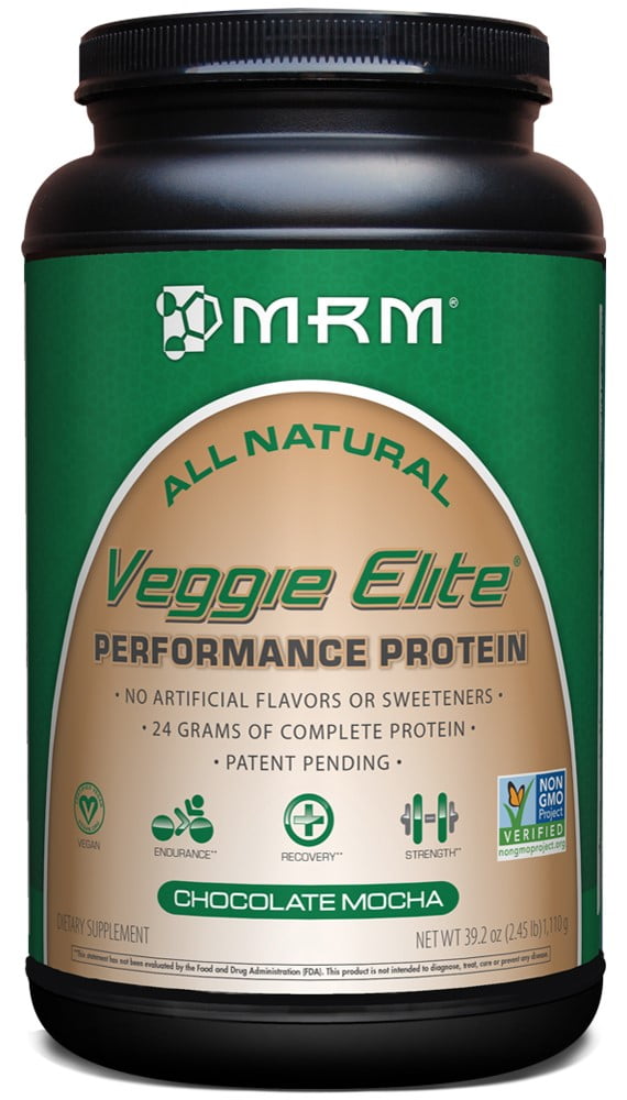 MRM Veggie Elite Performance Protein Powder, Chocolate Mocha, 24g ...