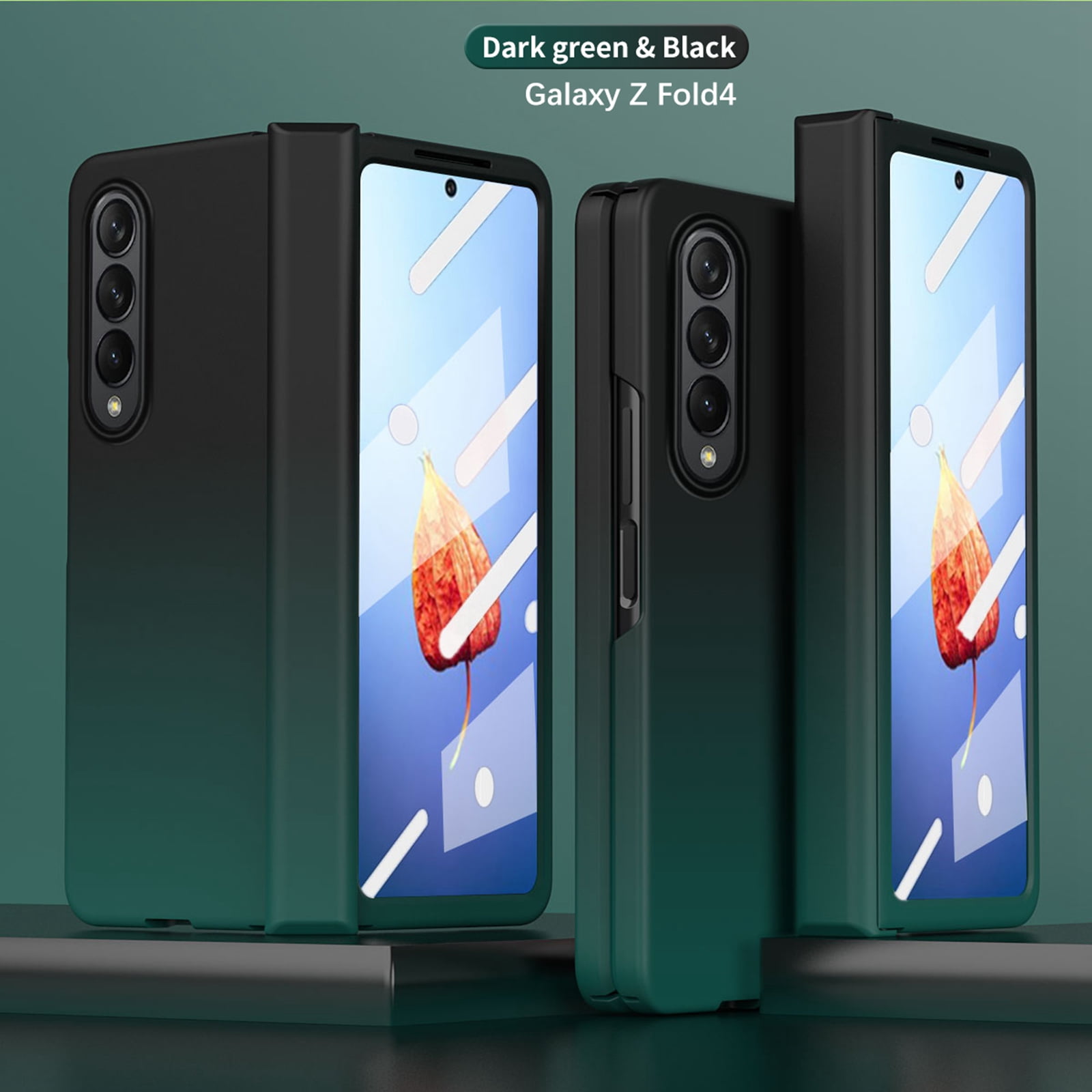 Mantto for Samsung Galaxy Z Fold 4 Case Magnetic Hinge Protection Built ...