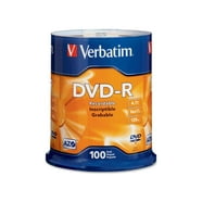 100 Pack Smartbuy 16X DVD-R 4.7GB 120Min Logo Top (Non-Printable) Data ...