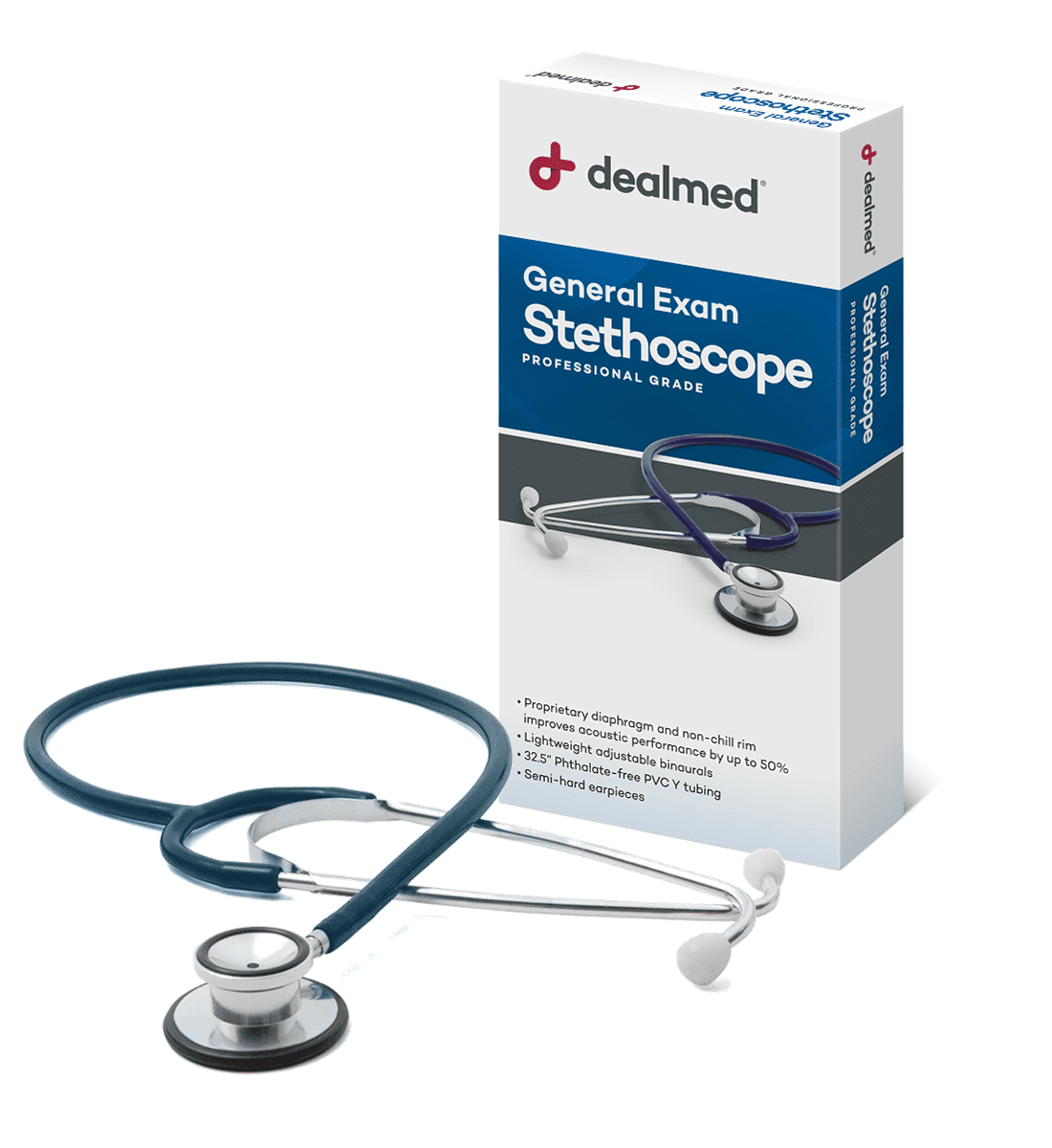 Dealmed General Exam Stethoscope | Professional Economy Dual-Head ...