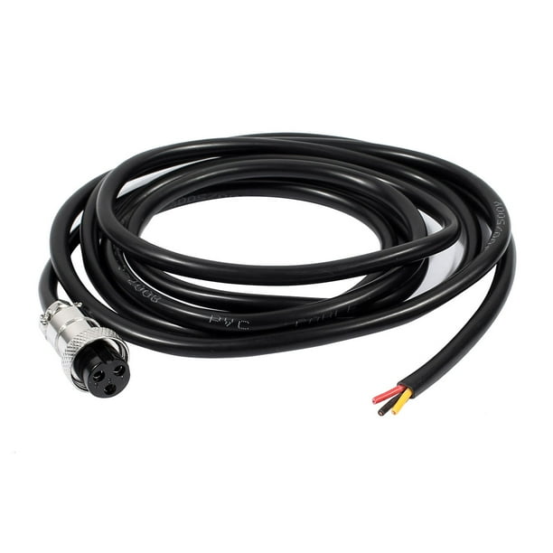 GX16 2m Type 3 Pin Female Aviation Socket Connector Electrical Cable ...