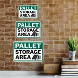 Classic Framed Plus Pallet Storage Area Wall or Door Sign | Workplace ...