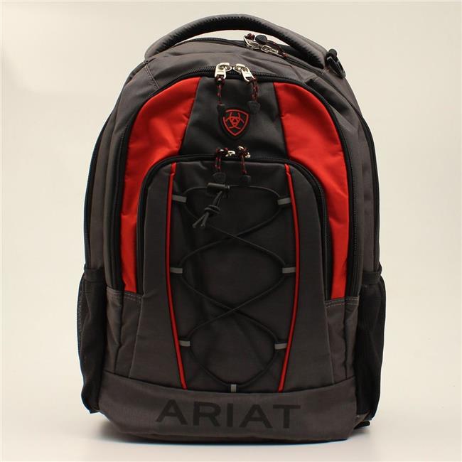 Ariat - Ariat A460000306 Bungee Cord Front Backpack, Grey - 17.12 x 13 ...