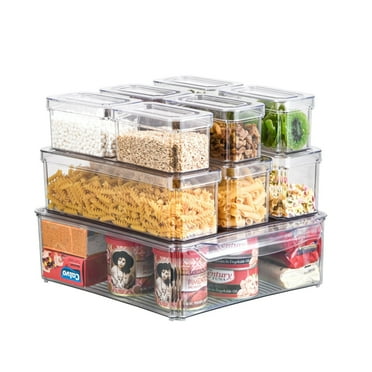 Loobuu Refrigerator Organizer Bins with Pull-out Drawer, Drawable Clear ...