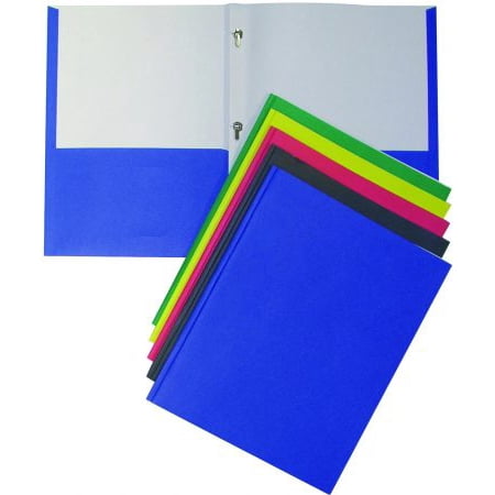 Hilroy Twin Pocket & Prong Portfolios Assorted Colours (Pack of 25 ...