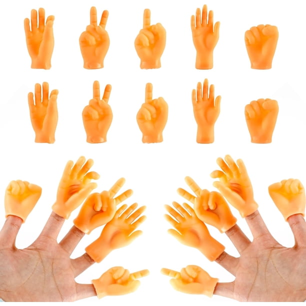 Tiny Hands for Fingers 10 Pcs Tiny Hands Premium Rubber Little Tiny ...