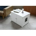 Zoovilla Kitty Litter Bench Cat Cabinet Furniture White - Walmart.com