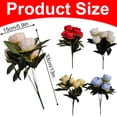 Artificial Peony Bouquet, Head Peony Buds Small Bunches for Home Decor ...