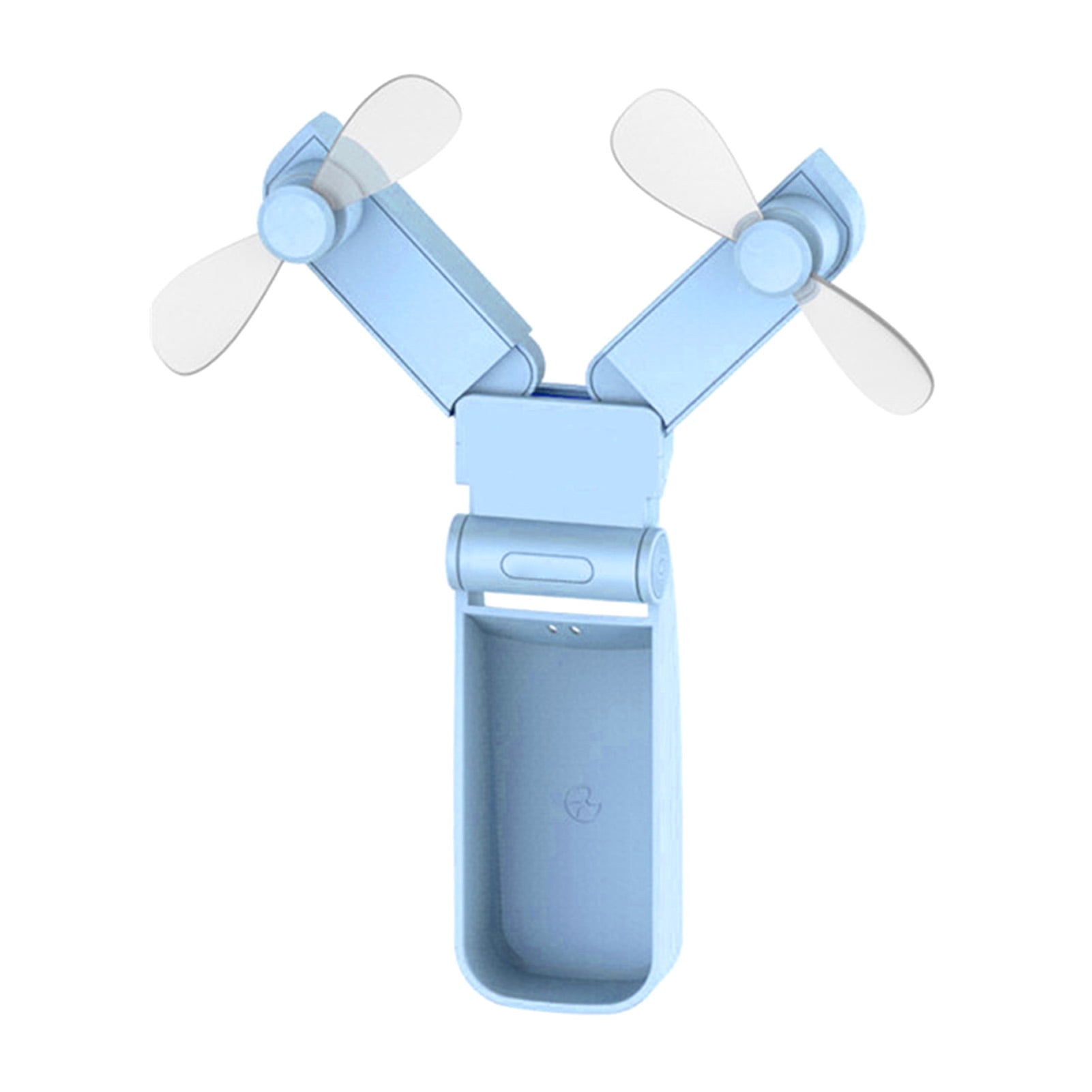 Folding Electric Fan Double Headed Portable Handheld Mini USB Fan for ...