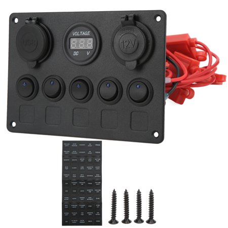 Rocker Switch Panel, Multifunction Overheat Protection Boat Switch ...