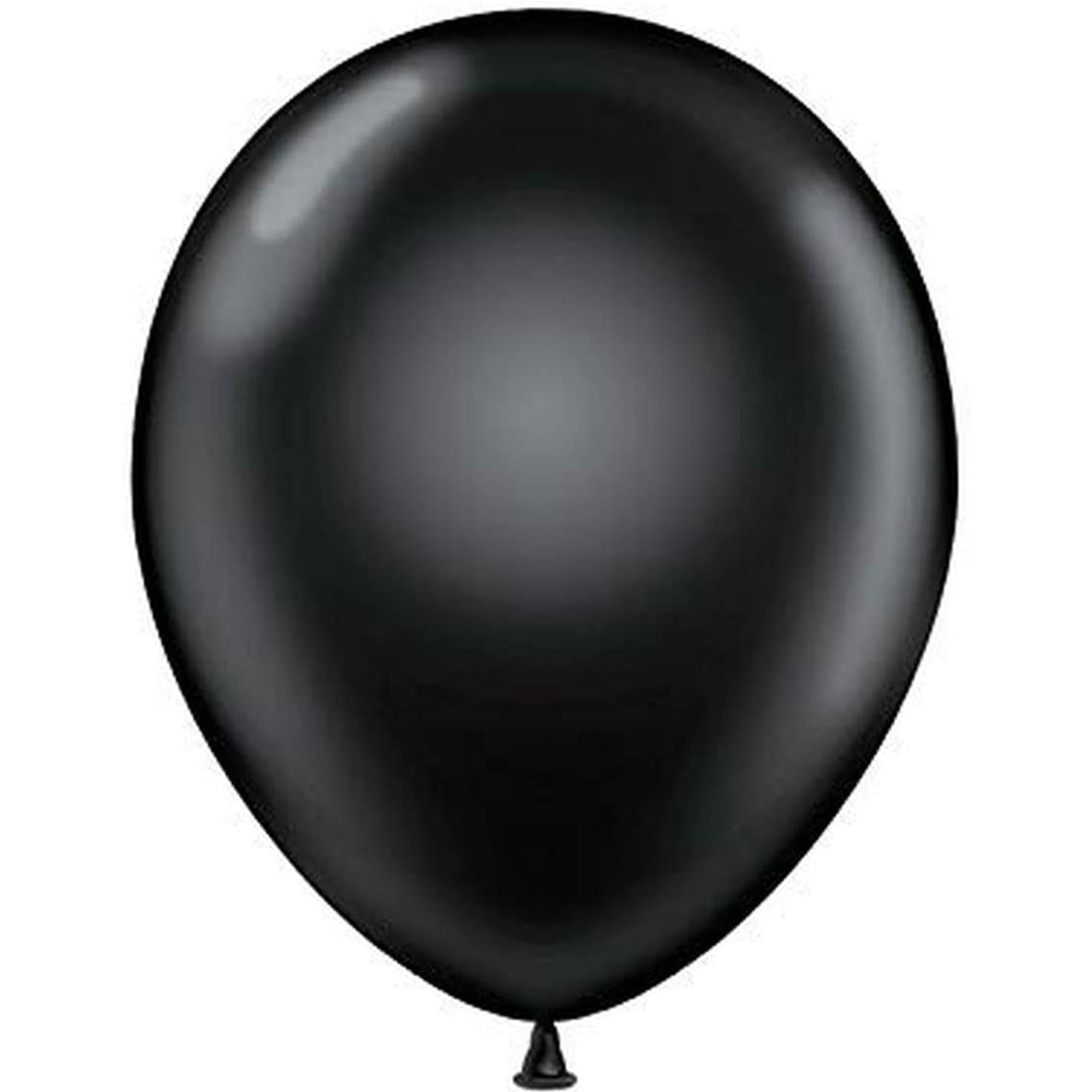 12 Tuftex Black Balloons 17" Made in USA - Walmart.com