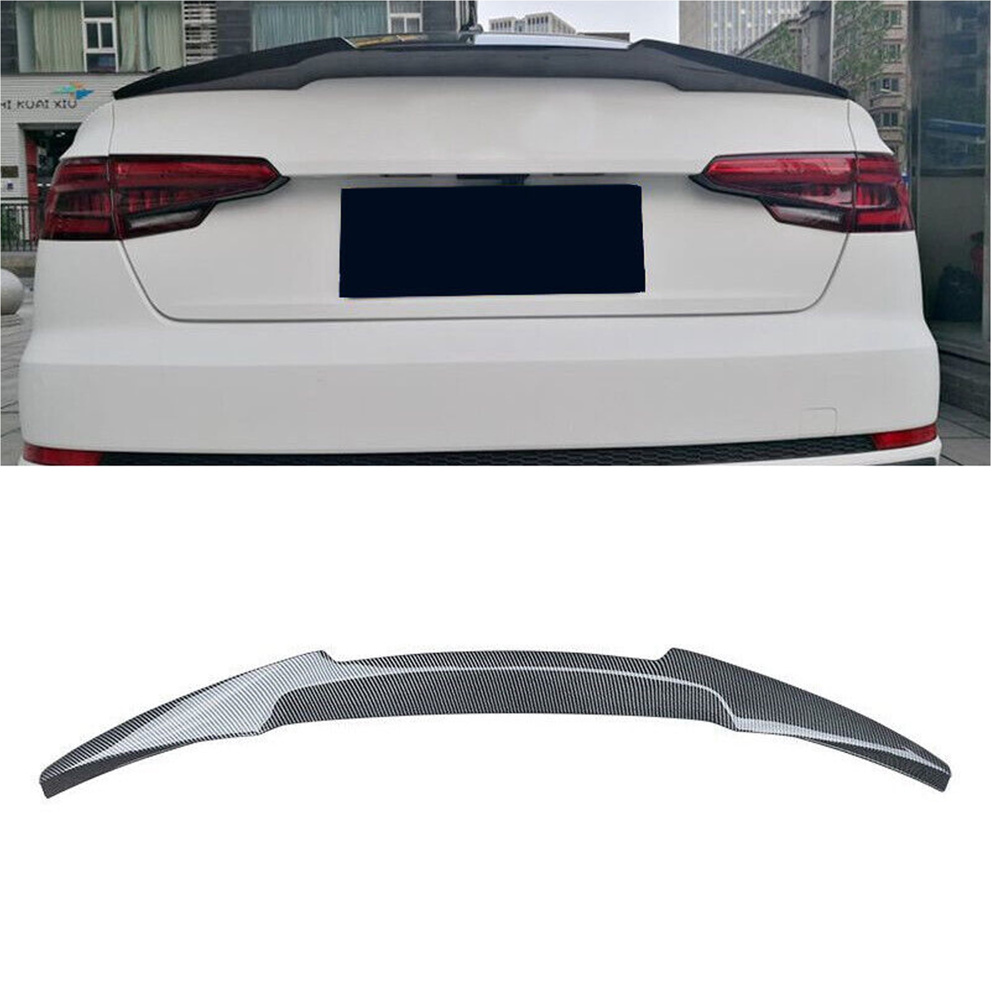 NINTE Rear Trunk Spoiler for 2017-2023 Audi A4 S4 B9 Tail Wing Carbon ...