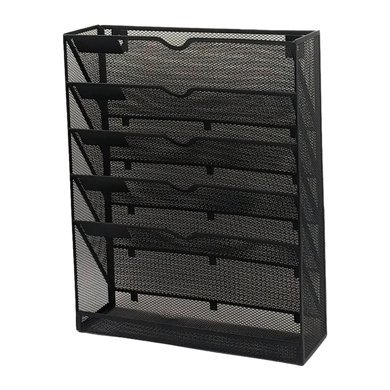 Archivador de pared de 5 niveles, organizador de archivos colgante de ...