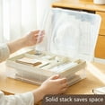 Clear Plastic Project Case Stackable Storage Container for Stationery ...