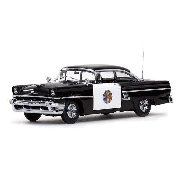 1956 mercury montclair police car 1/18 diecast car model by sunstar ...