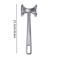 Heavy Duty Stainless Steel Meat Tenderizer Hammer,Double-Sided Metal ...
