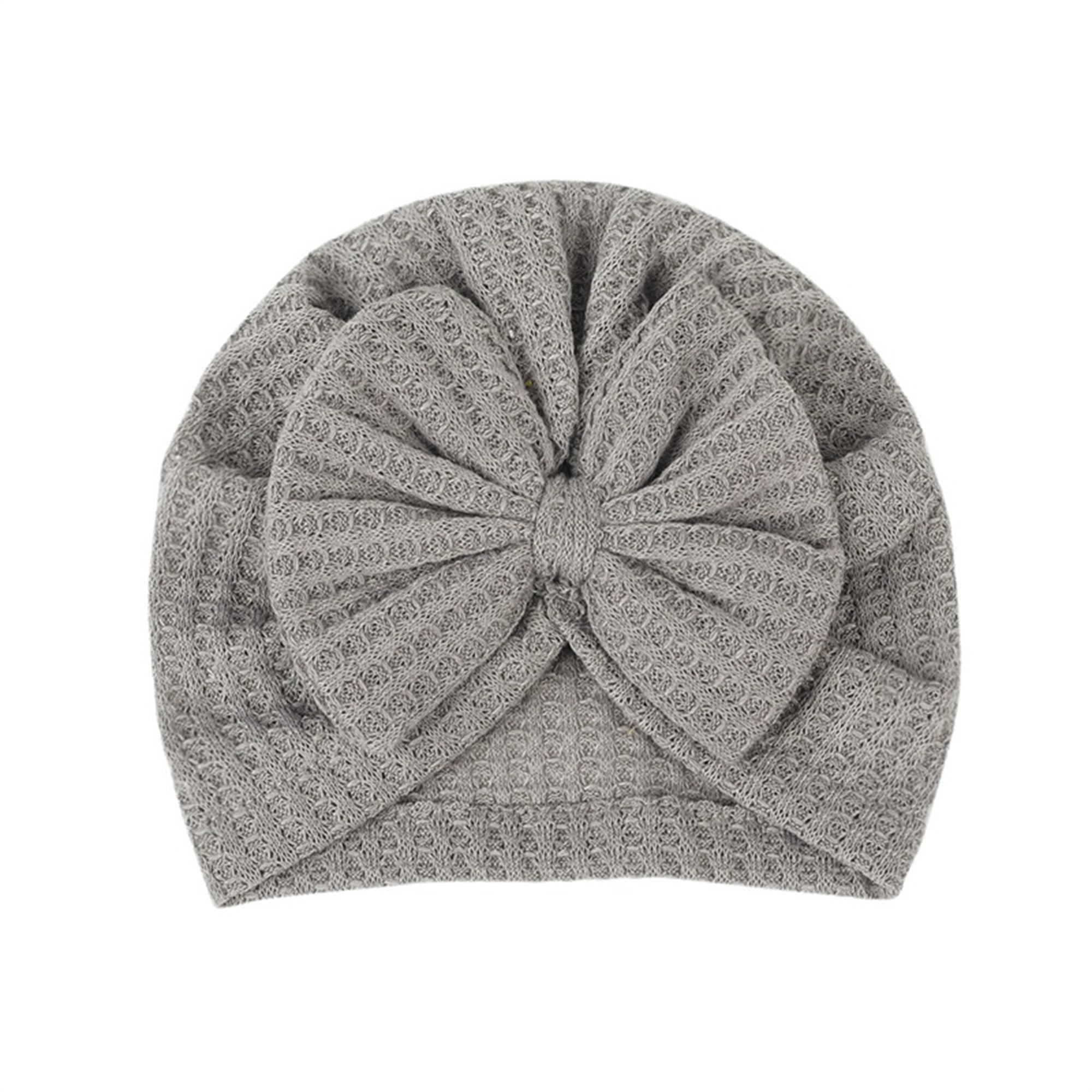 Lamuusaa Cute Turban Hat Cap Beanie Bonnet with Big Bowknot Hospital ...