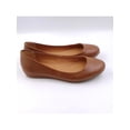 SUN STONE Womens Brown Comfort Breathable Slip Resistant Eliana Round ...