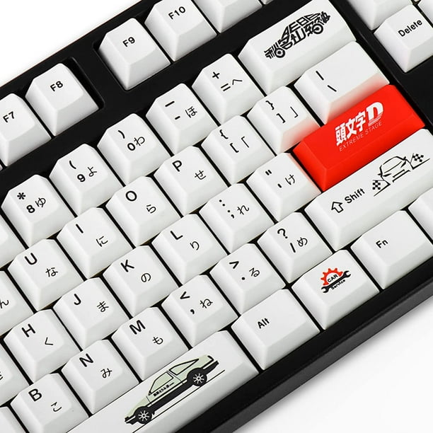 108 Keys Japanese Keycaps Initial D PBT Sublimation Keycap Cherry ...