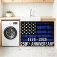 Anniversary Cabinet Curtains for Kitchen 11"W x 13"L, Blue USA Flag ...