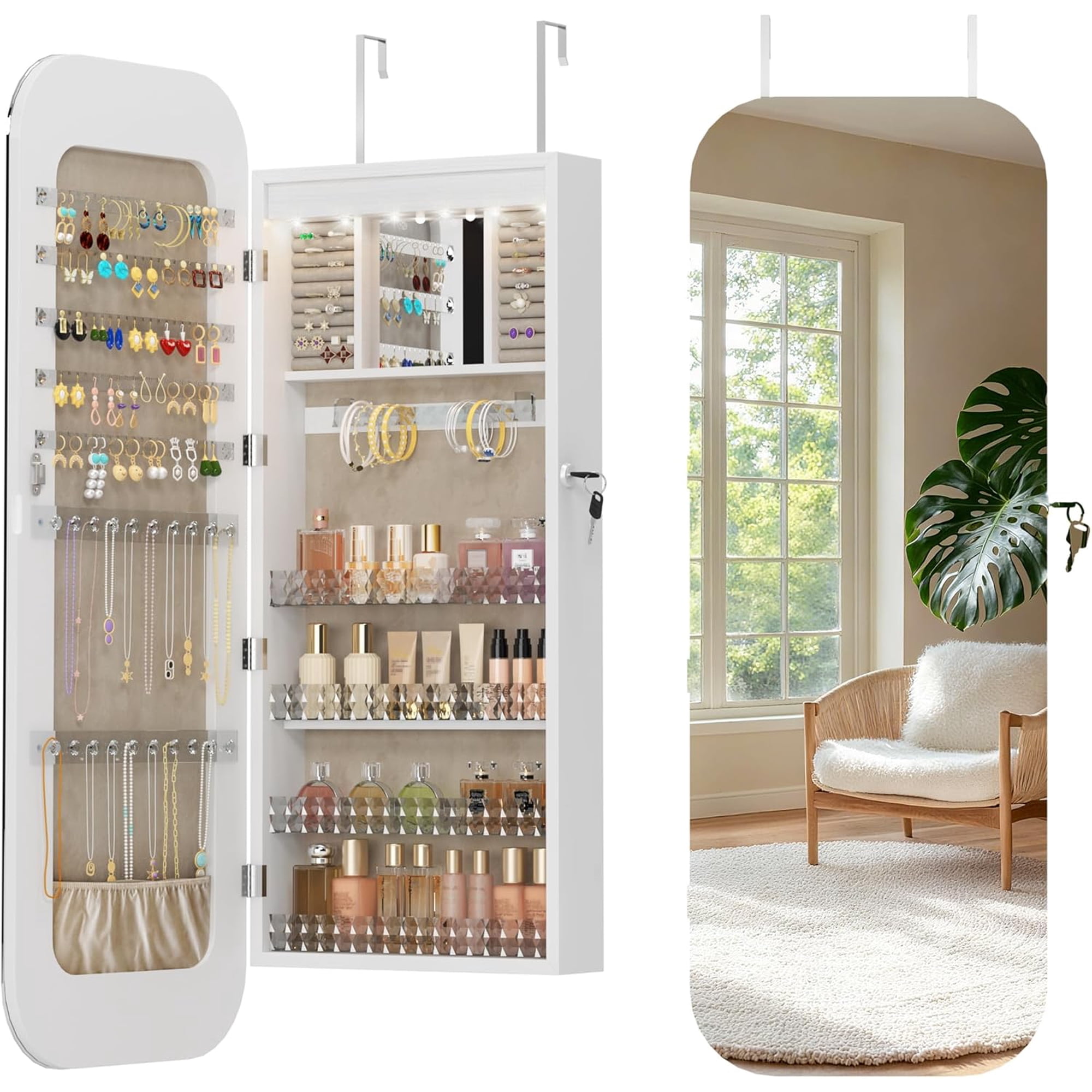 Click here for Unbranded Jewelry Cabinet With Full Length Mirror... prices