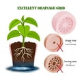 "16 Pcs 4"" Plastic Flower Pots, Decorative Small Pots with Saucer ...
