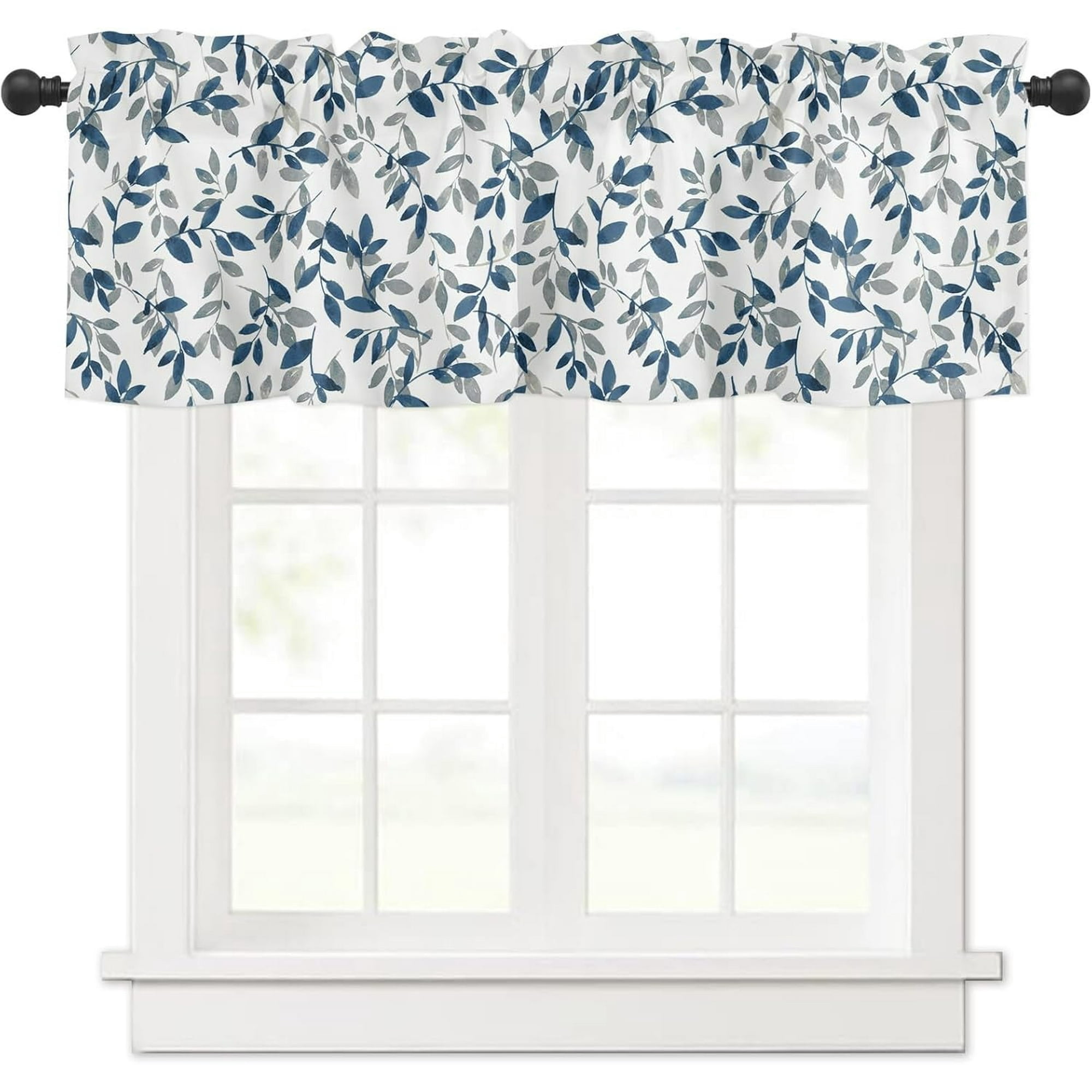 Click here for Feisina Curtain Valances For Windows watercolor Bl... prices