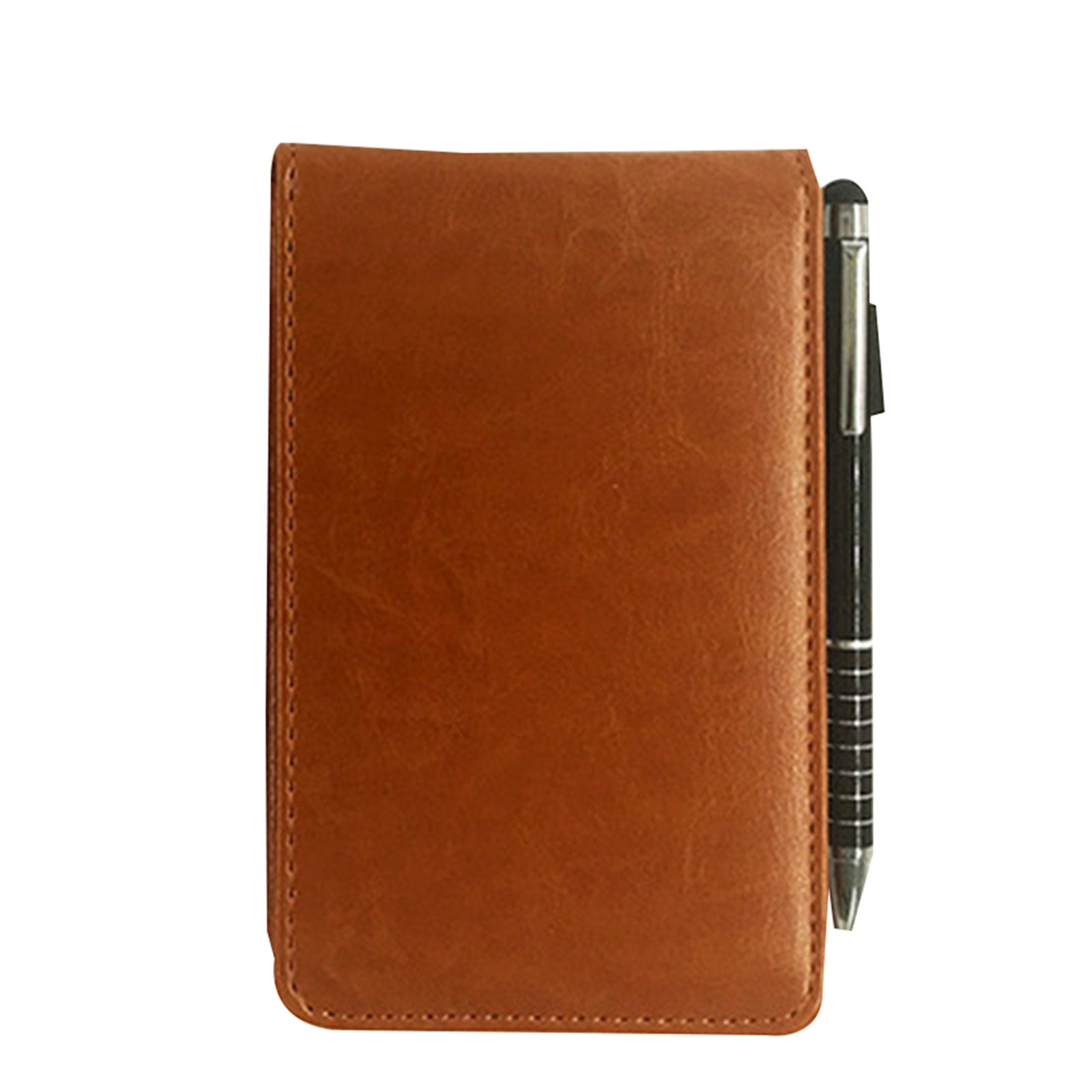 Leather Pocket Notepad 50 Sheets Stylus Pen for Business Office Travel ...