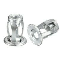 #6-32 Rivet Nuts, 50 Pack Zinc Plated Carbon Steel Knurled Flat Head ...