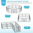 BestPet Dog Playpen Pet Dog Fence 40 inch Height 16 Panels Metal Dog ...