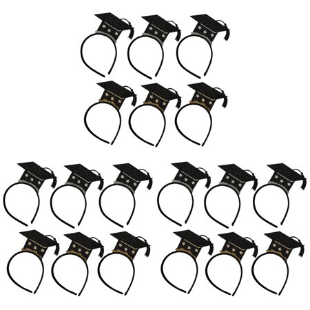 18 PCS Mini Doctor Hat Hair Graduation Headband Glitter Doctor ...