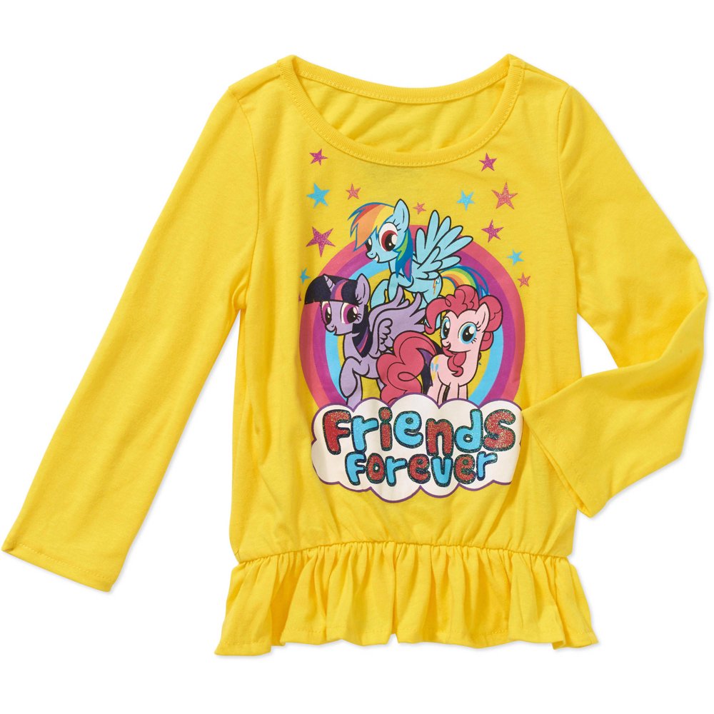 My Little Pony - Hasbro "Friends Forever" Toddler Girl Long Sleeve ...
