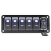 Geloo 8 Gang Marine Switch Panel Waterproof 12V Rocker Switch Panel ...