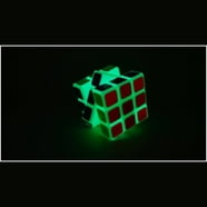 SHUYUE Blue Luminous Speed Cube 3x3x3, Glow in Dark Fluorescent Puzzle ...