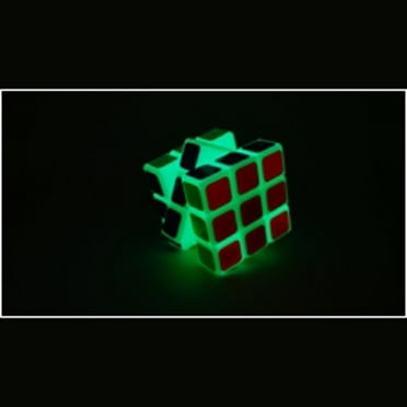 SHUYUE Blue Luminous Speed Cube 3x3x3, Glow in Dark Fluorescent Puzzle ...