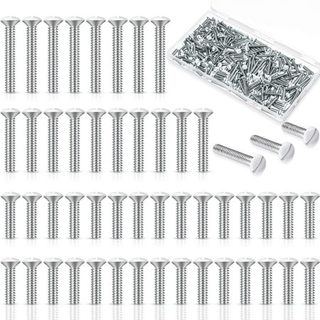 Wall Plate Screws Assorted Size Replacement Outlet Screws White Screws ...