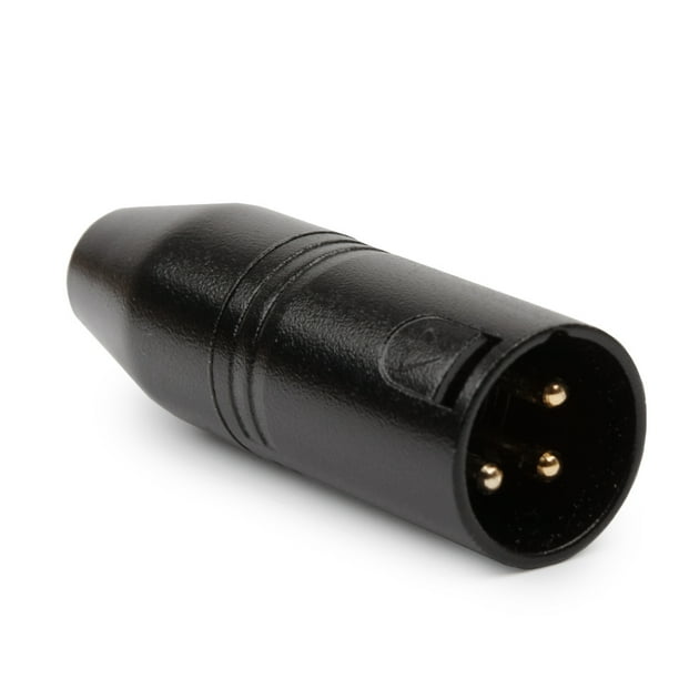 Professional VXLR Female 3.5mm Minijack to Male XLR Converter Adapter ...