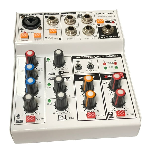 REVOLUTION - AMP-22103 - USB Interface Mixer - Walmart.com - Walmart.com