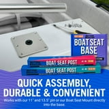 Boat Seat Pedestal Base Plate Boat Seat Base Aluminum Boat Seat Mount 7 ...