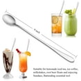 9-Inch Stainless Steel Spoons Set of 4, Long Handle for Ice Tea, Coffee ...