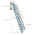 Telescopic Folding Ladder Blue Interlayer Small Wall Hanging Aluminum-Magnesium Alloy - Walmart.com