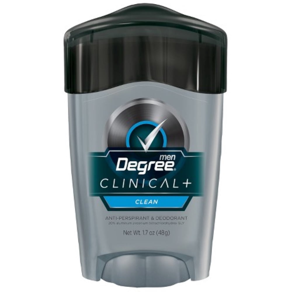 Degree Men Clinical + Anti-Perspirant & Deodorant, Clean 1.70 oz (Pack ...