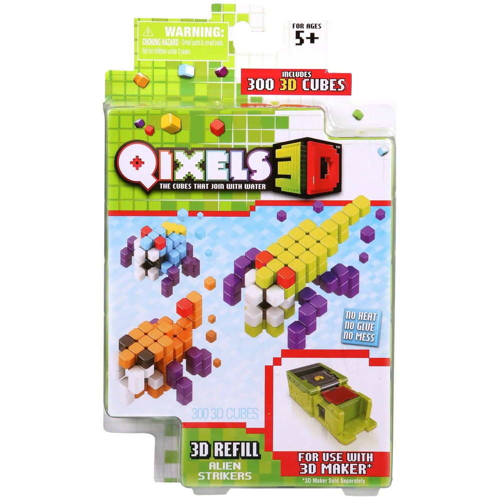 Qixels 3D Refill Pack - Alien Strikers - Walmart.com - Walmart.com
