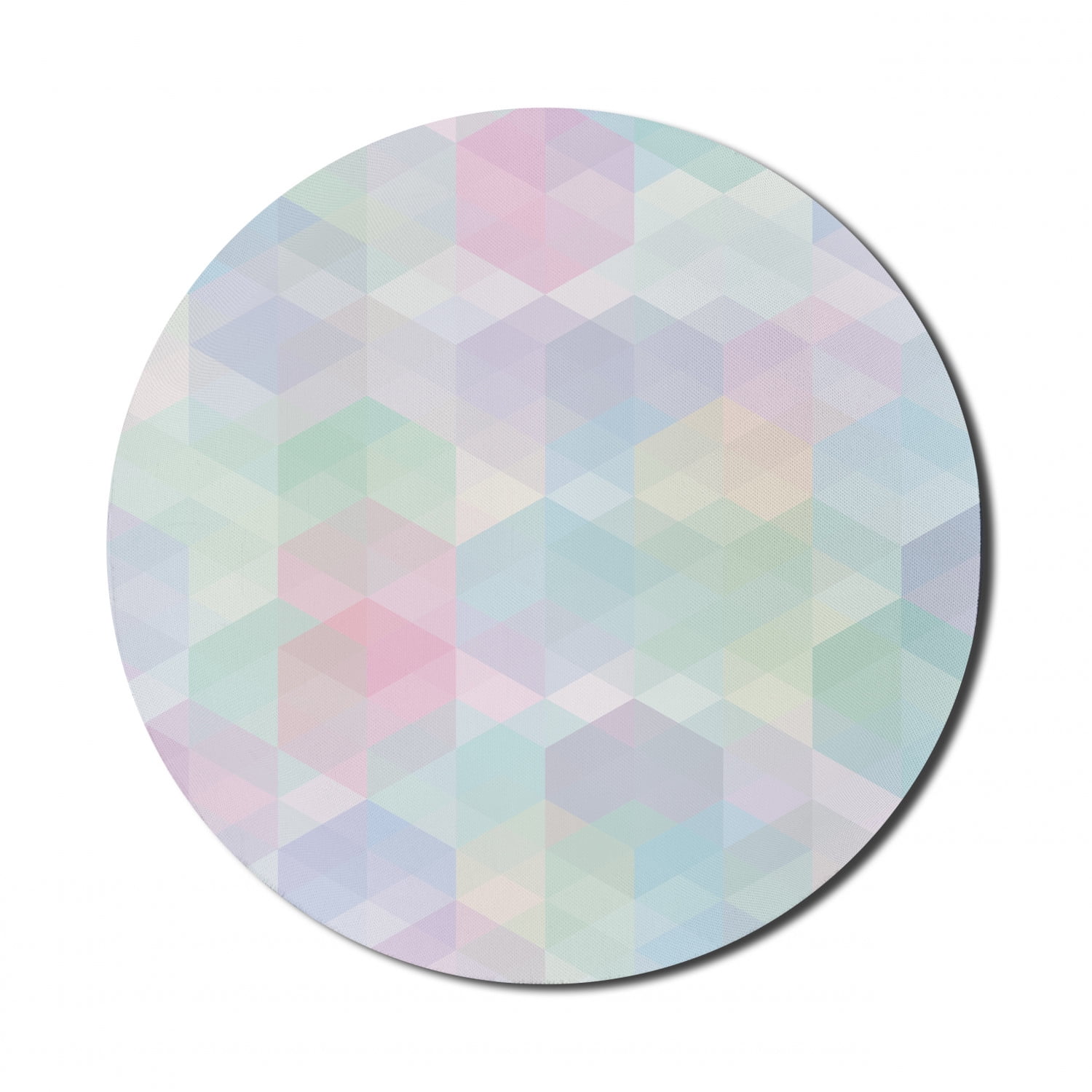 Pastel Mouse Pad for Computers, Retro Style Pattern with Hexagonal ...