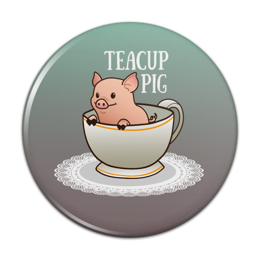 Teacup Pig Kitchen Refrigerator Locker Button Magnet - Walmart.com