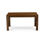 East West Furniture Celina Rectangular Wood Dining Table in Antique Walnut - Walmart.com