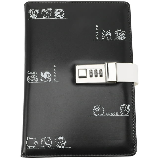 Notebook with Lock Password Notebook Lockable Diary Notebook Cartoon ...