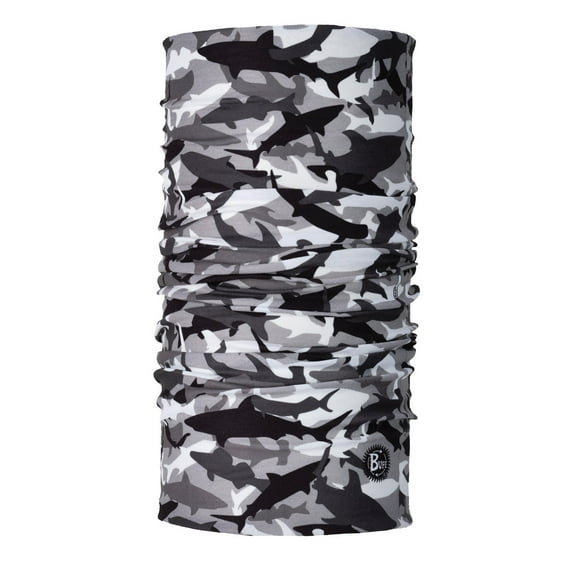 UV Buff Original Headwear Shark Camo Grey Outdoor Seamless ...