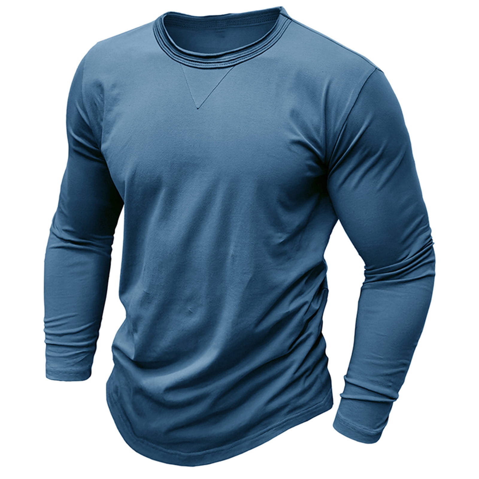 Click here for Jalioing Mens Crew Neck T Shirt Solid Color Casual... prices