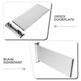 Aluminum Alloy Blank Door Name Plate for Display White Smooth Sturdy ...